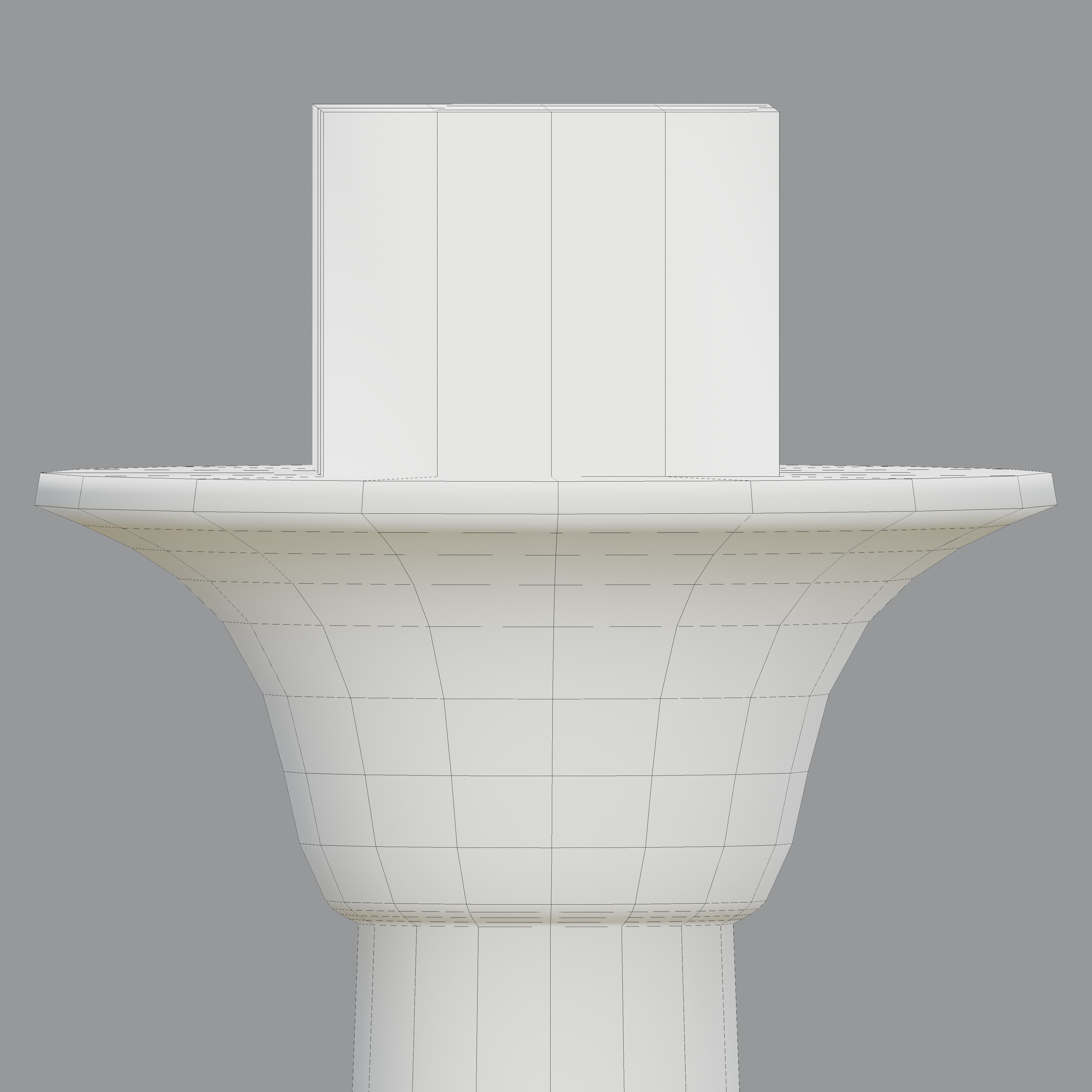 3D model Egyptian papyriform column VR / AR / low-poly | CGTrader