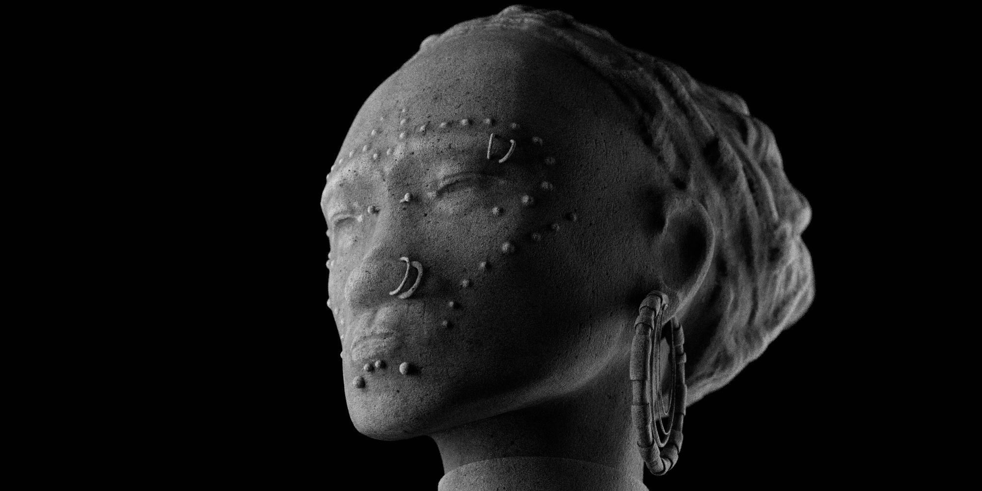 Stone head 3D model | CGTrader