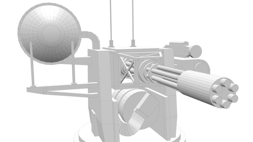 3D model Modern Unmanned Turrets V3 VR / AR / low-poly | CGTrader