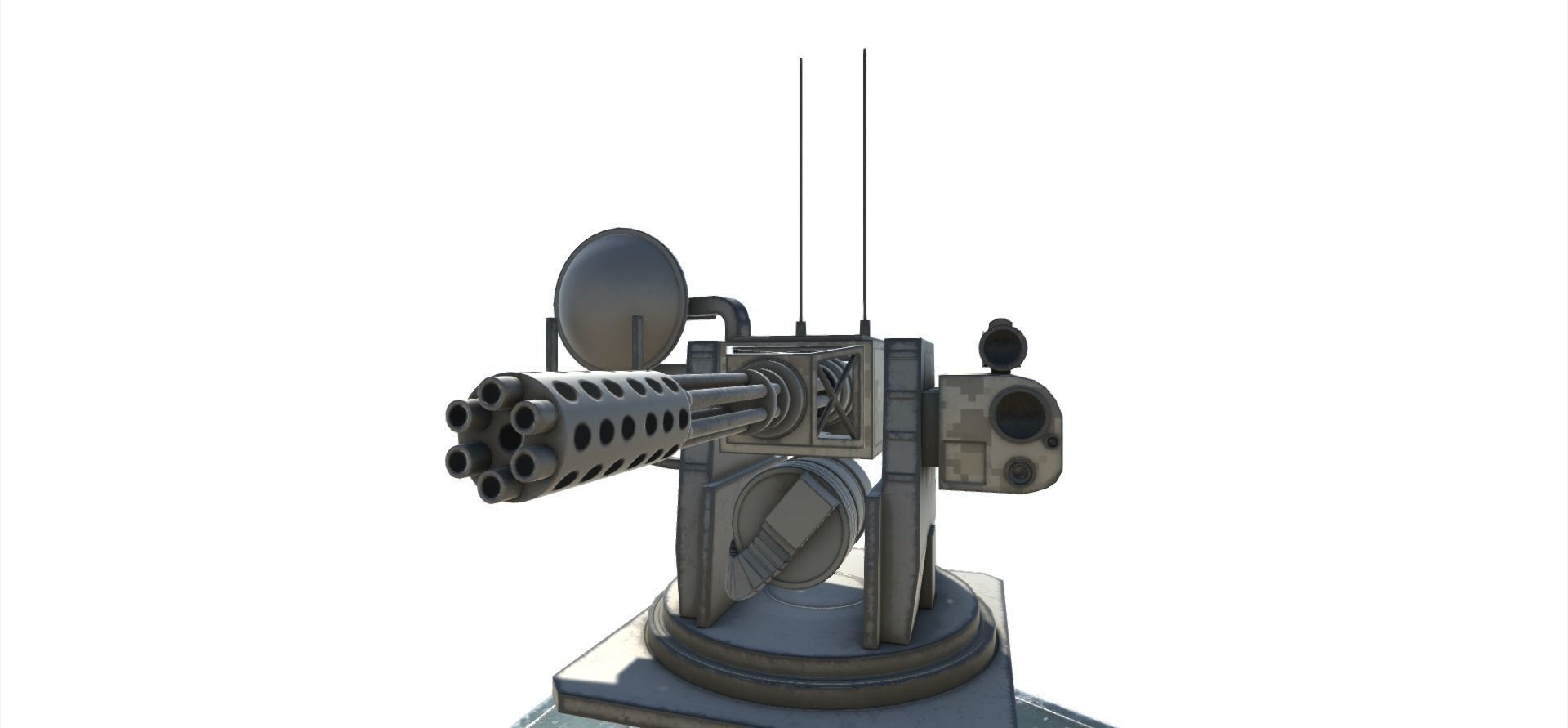 3D model Modern Unmanned Turrets V3 VR / AR / low-poly | CGTrader