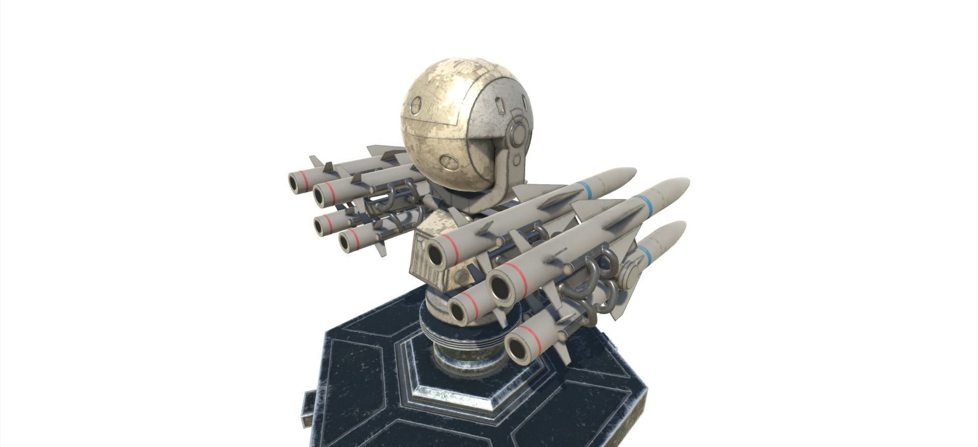 3D model Modern Unmanned Turrets V3 VR / AR / low-poly | CGTrader