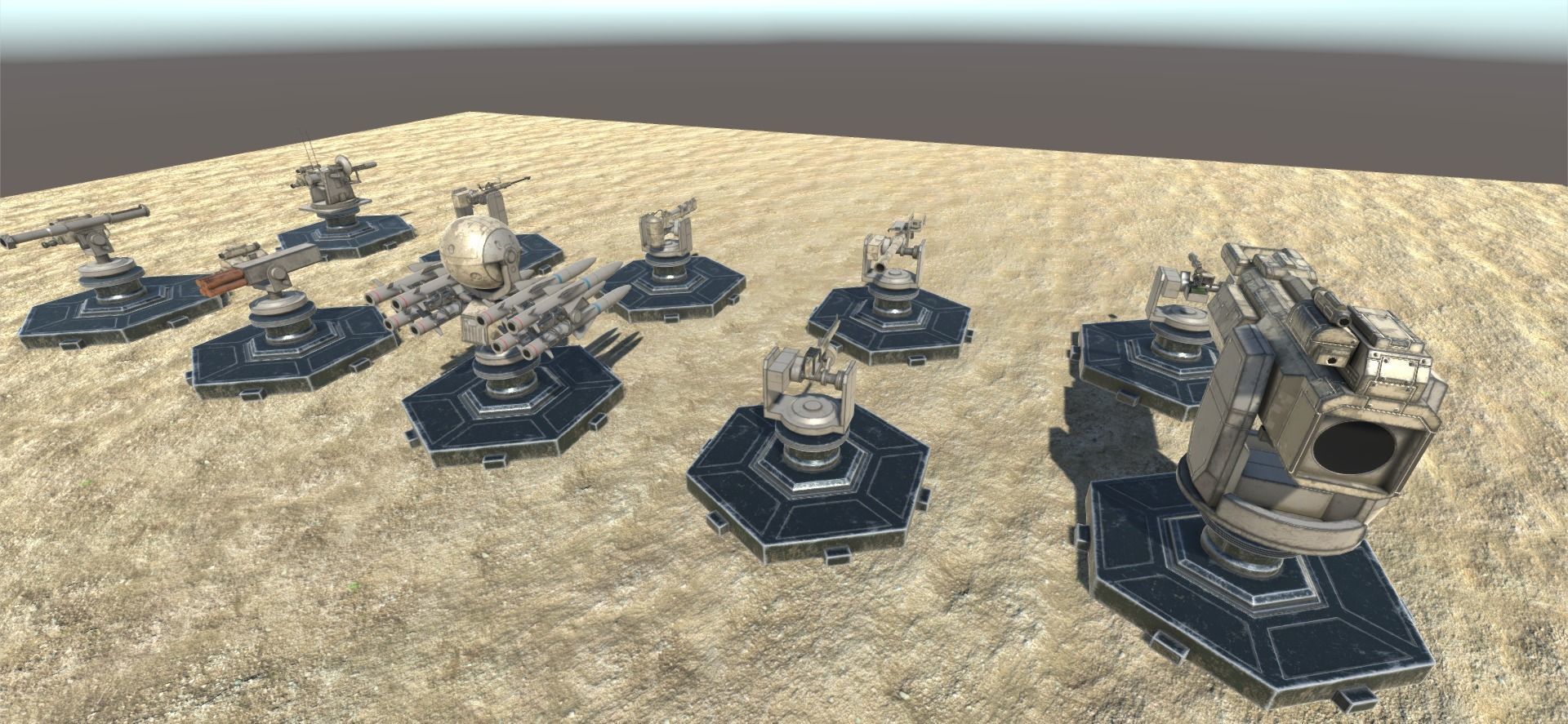 3D model Modern Unmanned Turrets V3 VR / AR / low-poly | CGTrader