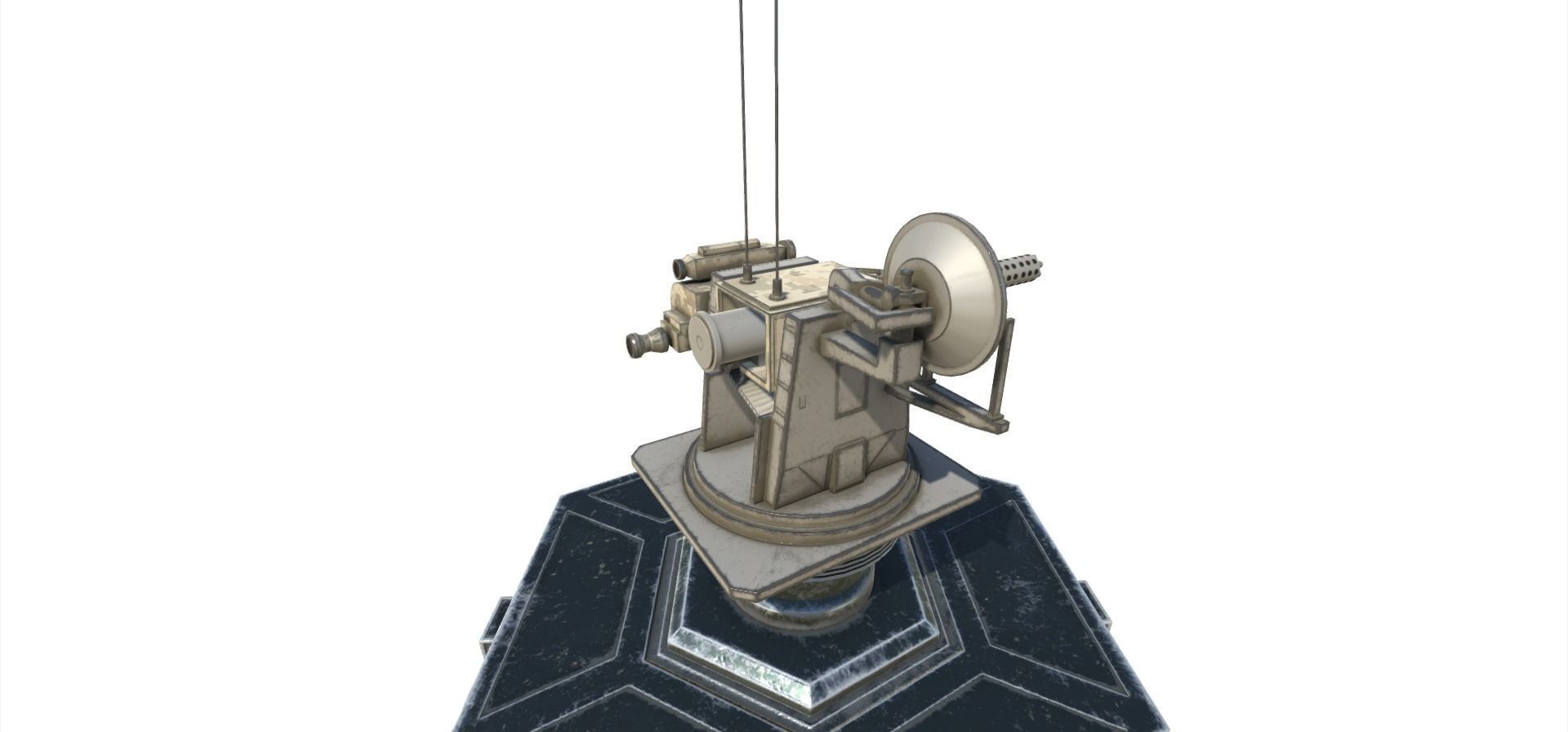 3D model Modern Unmanned Turrets V3 VR / AR / low-poly | CGTrader