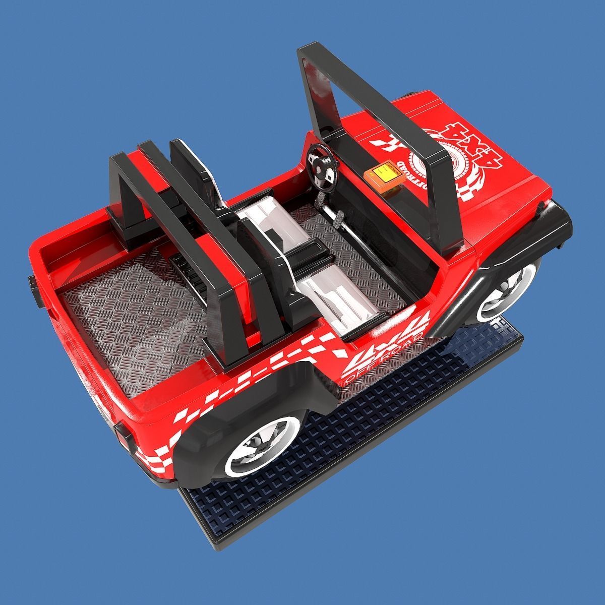 3D model Off Road Coin Operated Ride VR / AR / low-poly | CGTrader