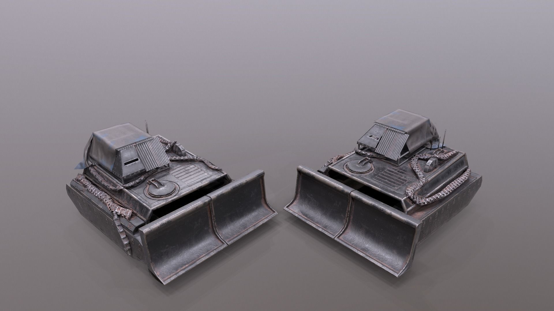 3D model Post apocalyptic Tank VR / AR / low-poly | CGTrader