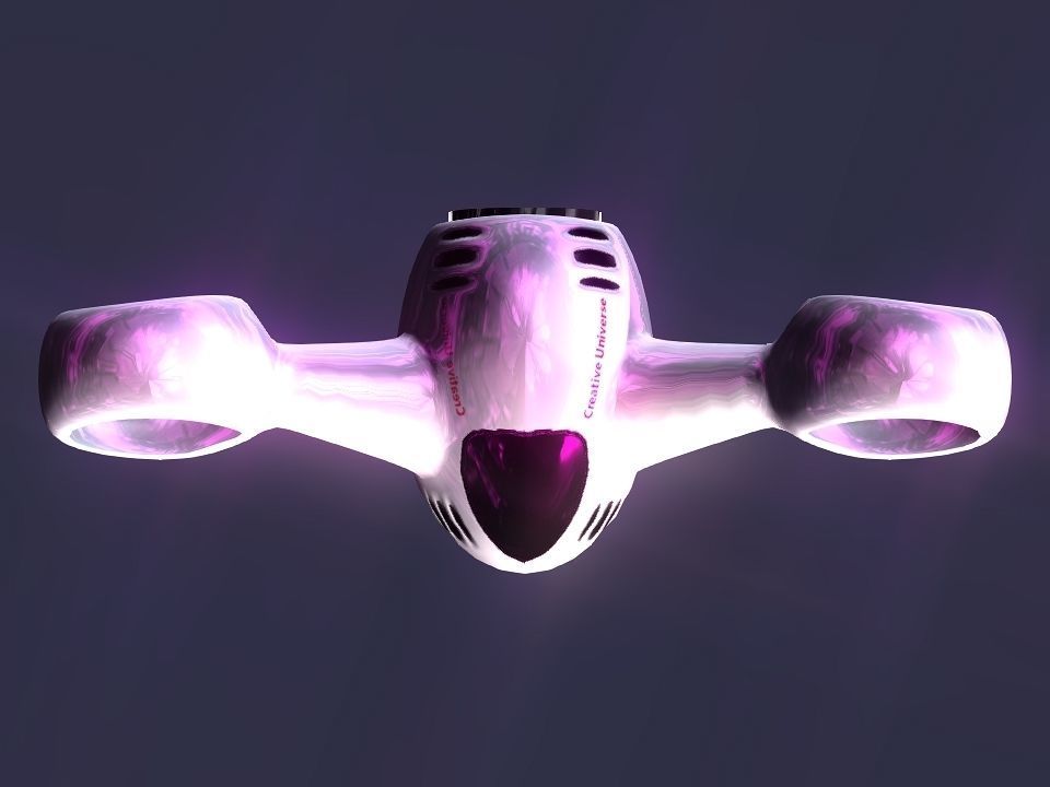 3D model Fan Engine Wings Spaceship VR / AR / low-poly | CGTrader