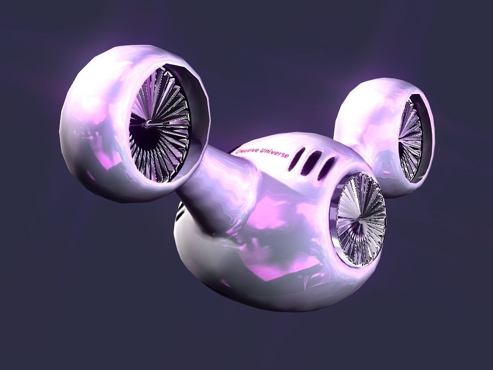 3D model Fan Engine Wings Spaceship VR / AR / low-poly | CGTrader