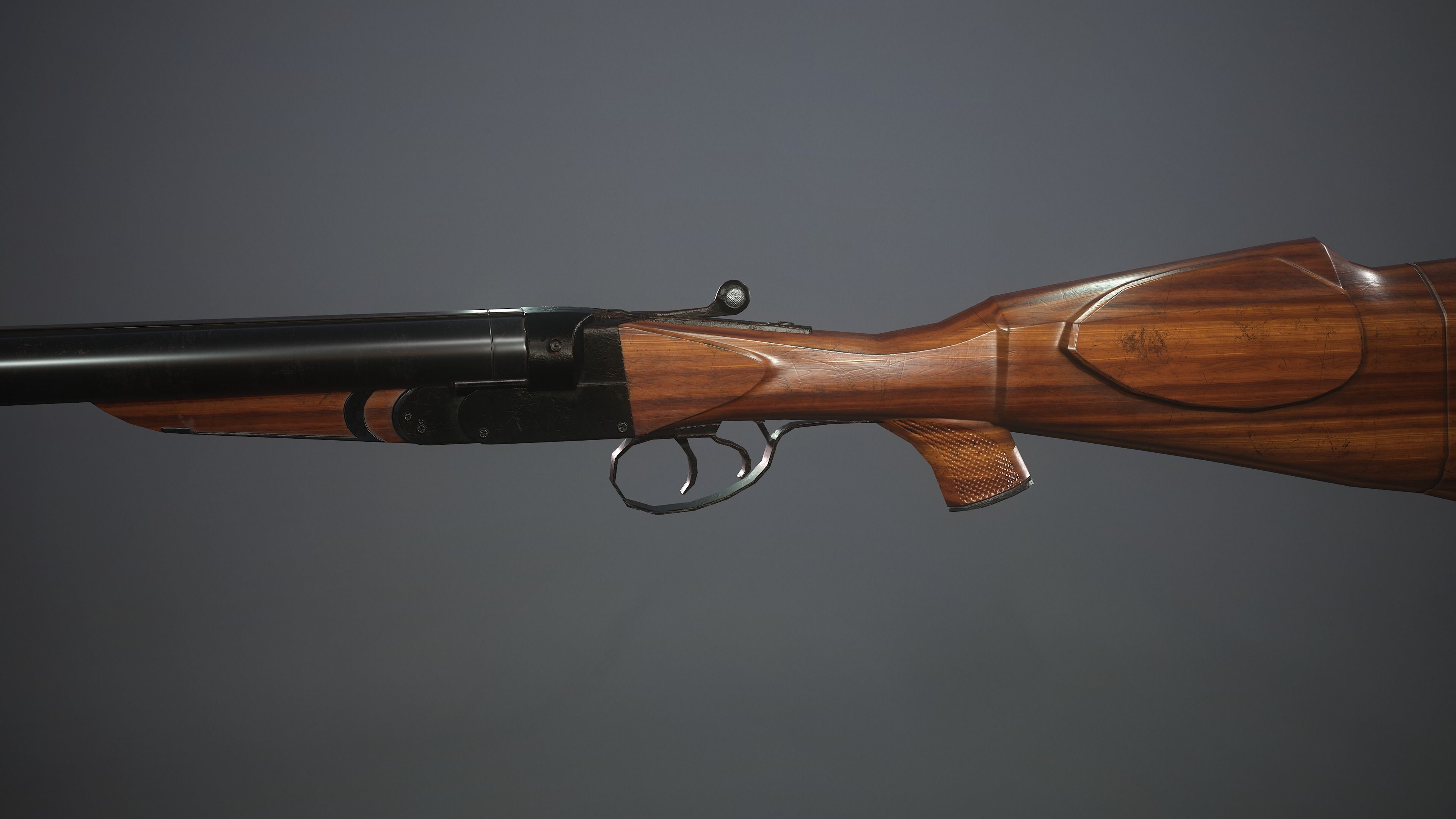 3D model Double-barrel shotgun IZH-54 VR / AR / low-poly | CGTrader