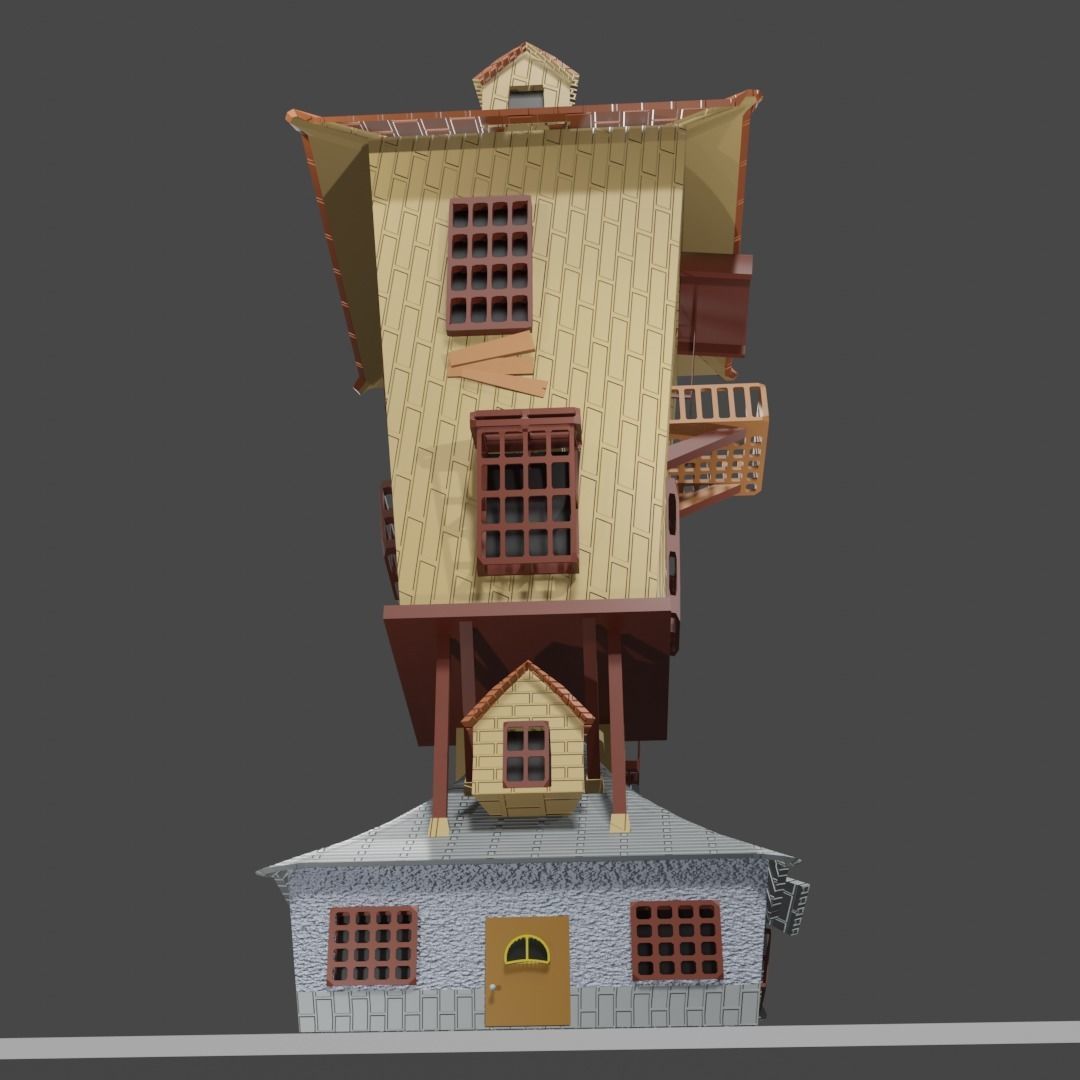 3D model Harry Potter Burrow-Fantasy Building VR / AR / low-poly | CGTrader