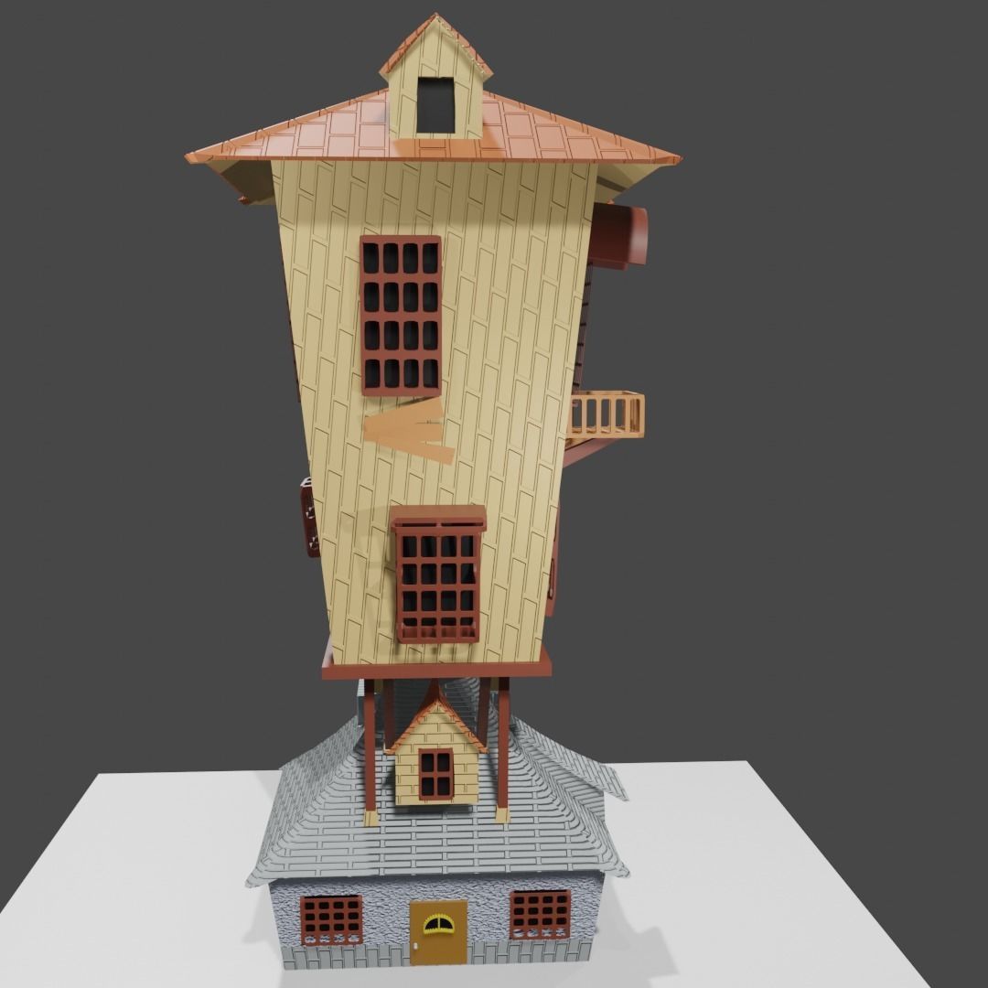 3D model Harry Potter Burrow-Fantasy Building VR / AR / low-poly | CGTrader