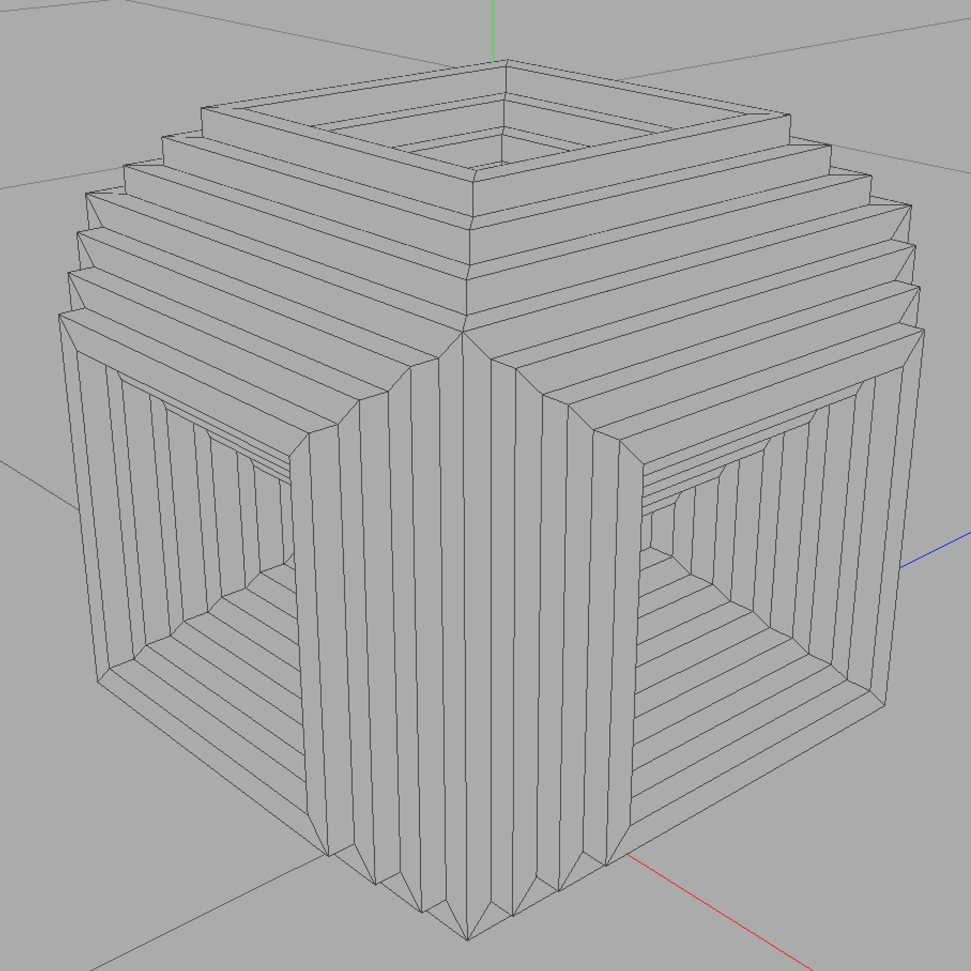 Relief wooden cube 3D model | CGTrader