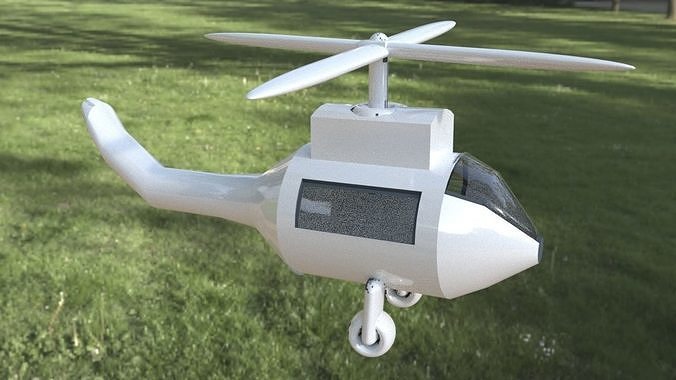 Free Simple Low-Poly Helicopter free VR / AR / low-poly 3D model | CGTrader