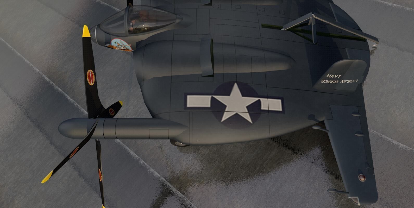 Vought XF5U-1 Flying Flapjack 3D model | CGTrader