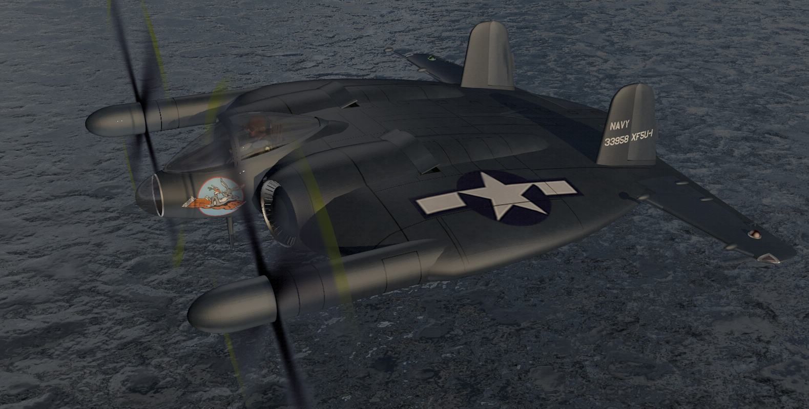 Vought XF5U-1 Flying Flapjack 3D model | CGTrader