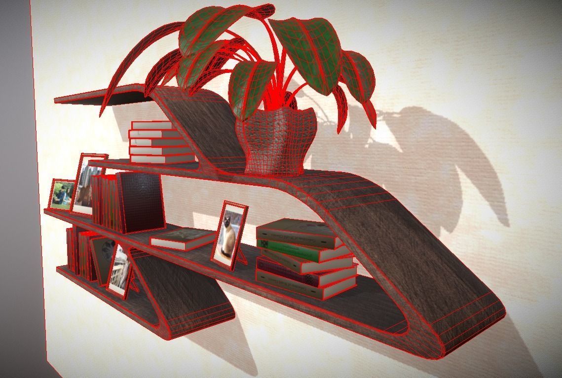 3D model Modern smooth shelf VR / AR / low-poly | CGTrader