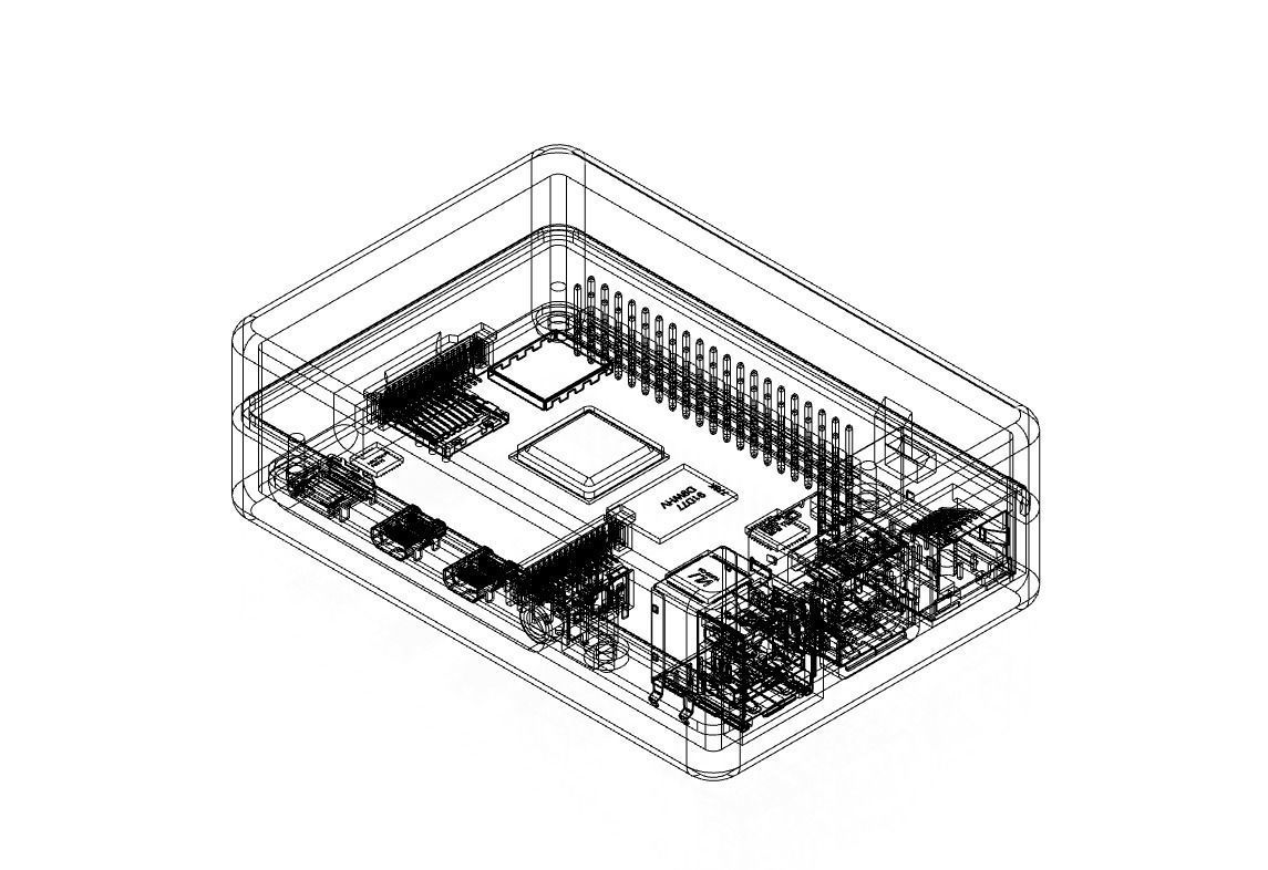 Rasberry Pi 4 Case 3D model 3D printable | CGTrader
