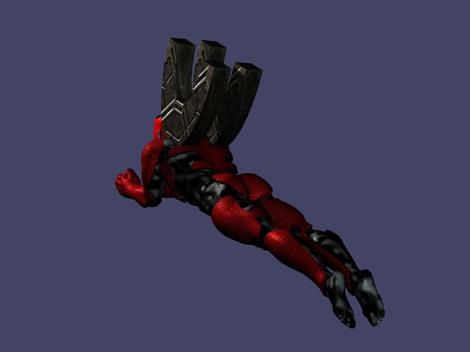 Roboman Spaceship 3D model rigged | CGTrader