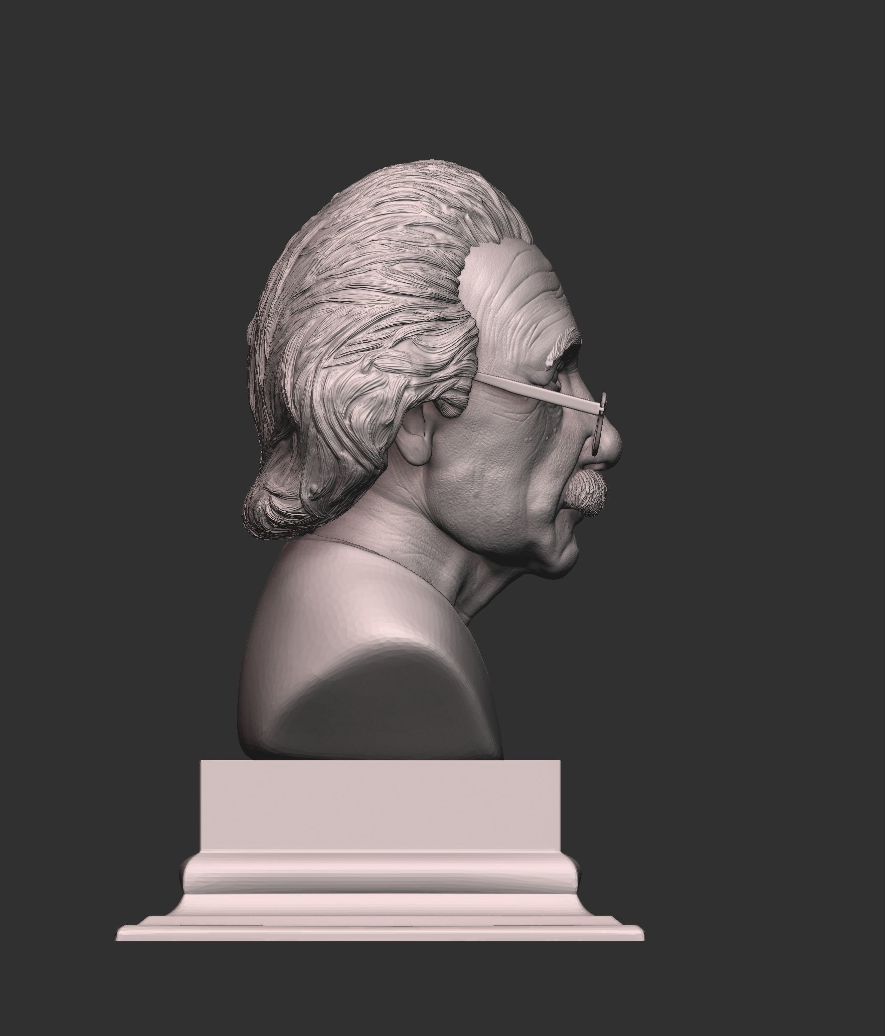 albert einstein 3D model 3D printable | CGTrader