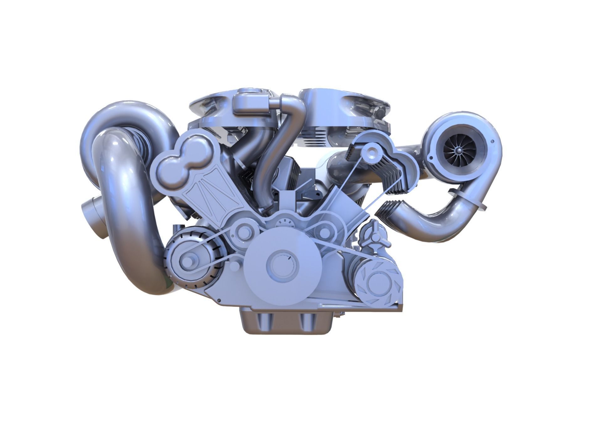 12 V Engine 3D model | CGTrader