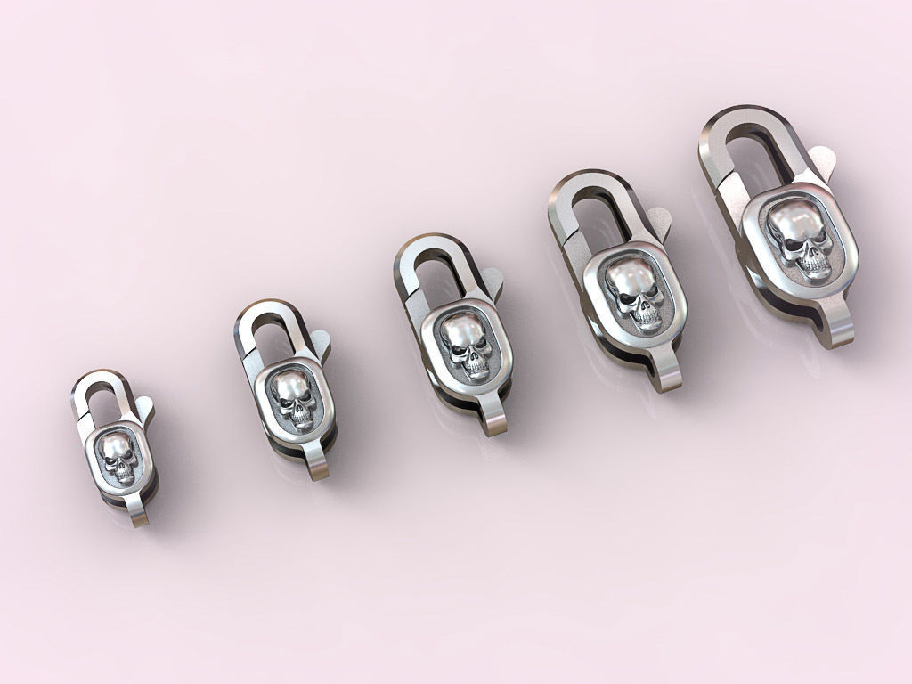 Locks for jewelry chains and bracelets 008 3D model 3D printable | CGTrader