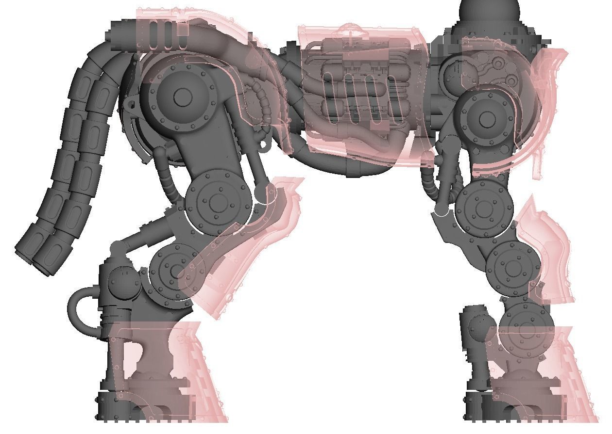 Centaur knight conversion kit - Classic armour pack only 3D model 3D ...
