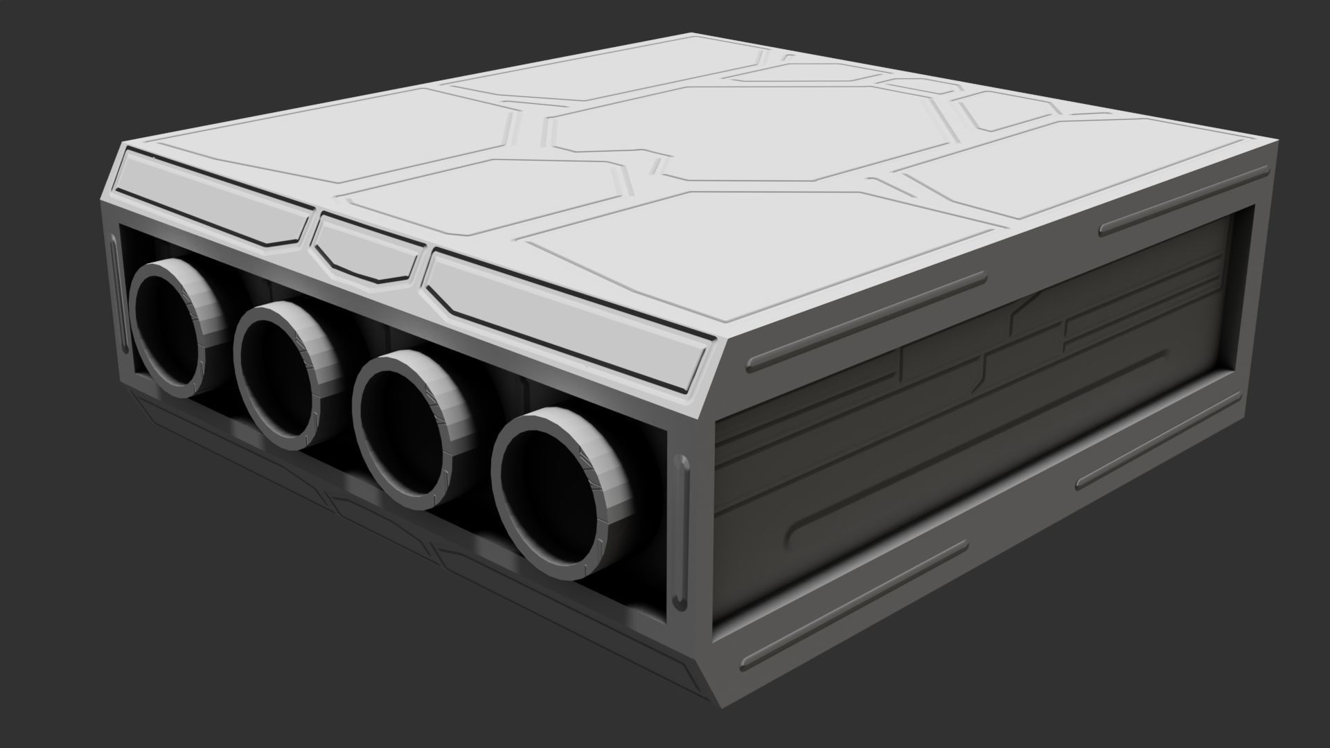 Scifi KitBash with Textures free VR / AR / low-poly 3D model | CGTrader