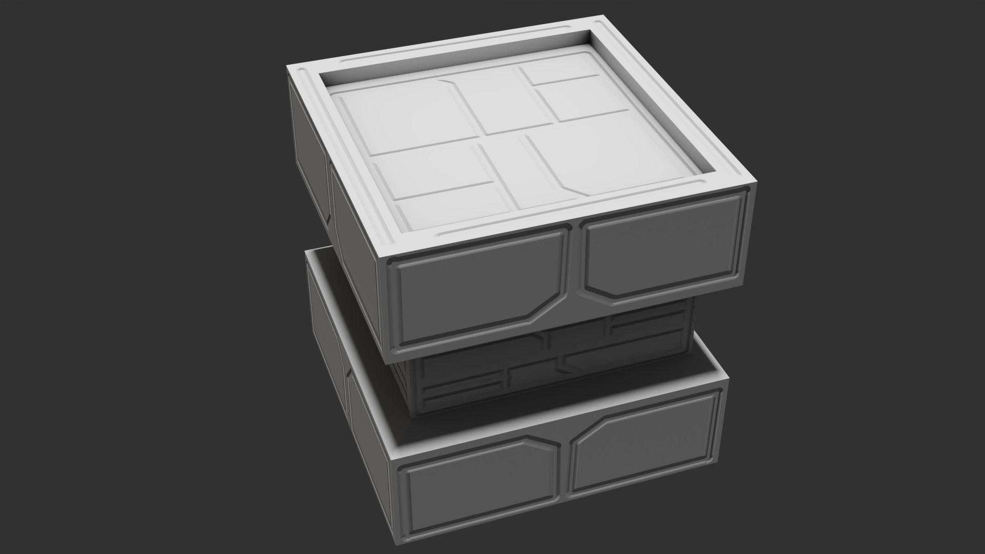 Scifi KitBash with Textures free VR / AR / low-poly 3D model | CGTrader