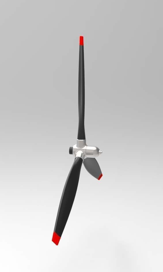 Propeller 3d model free VR / AR / low-poly 3D model animated rigged ...