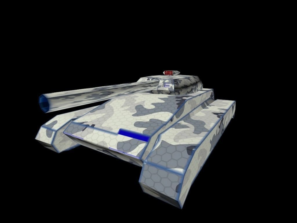 3D model Tank Phantom VR / AR / low-poly | CGTrader