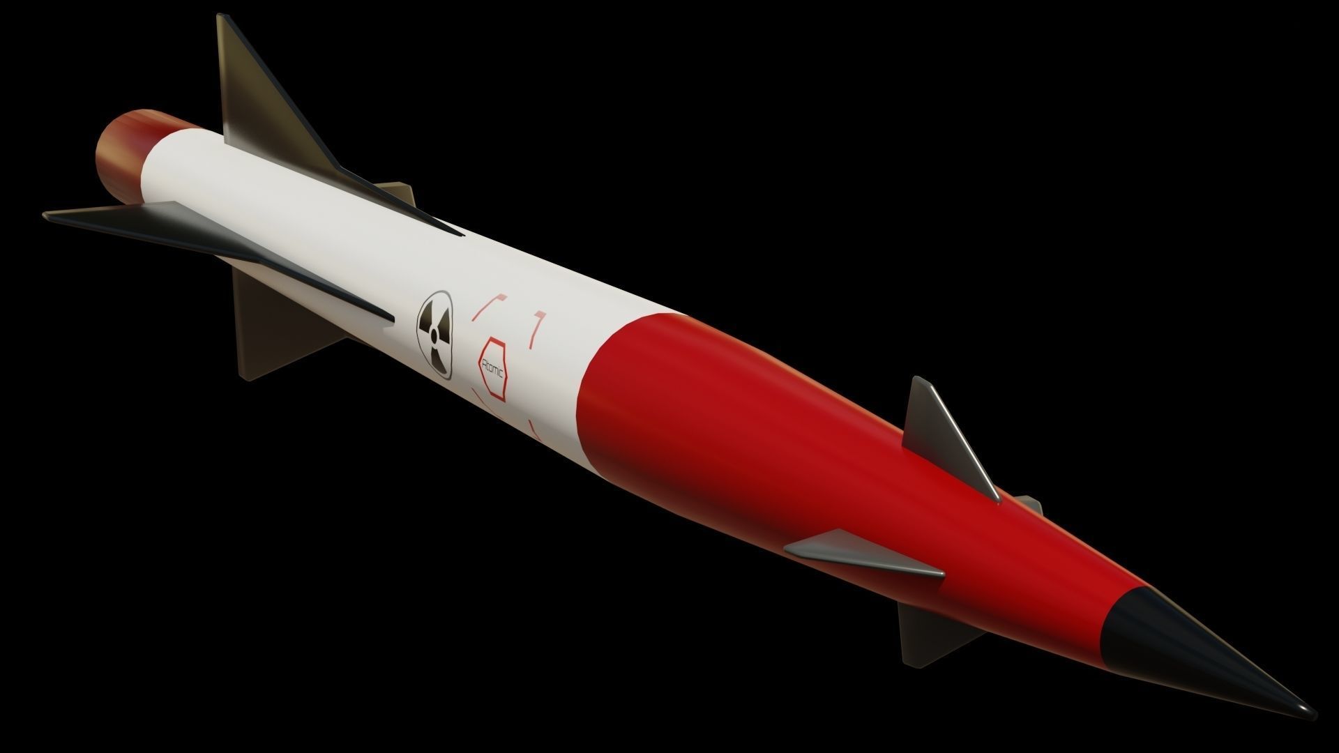 3D model Missile pack 2 models complete textures and materials Low-poly ...