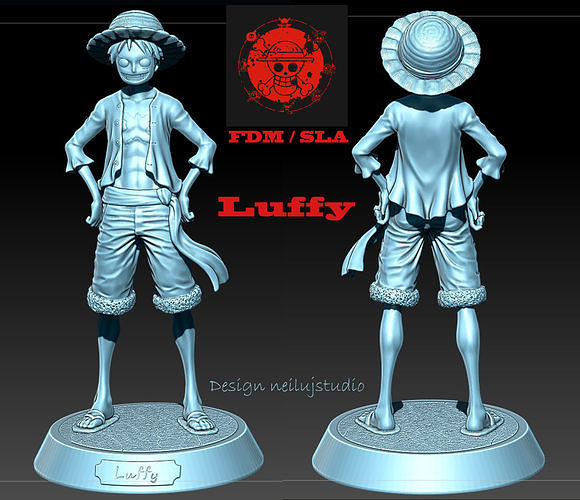 One piece Monkey D Luffy 3D model | CGTrader