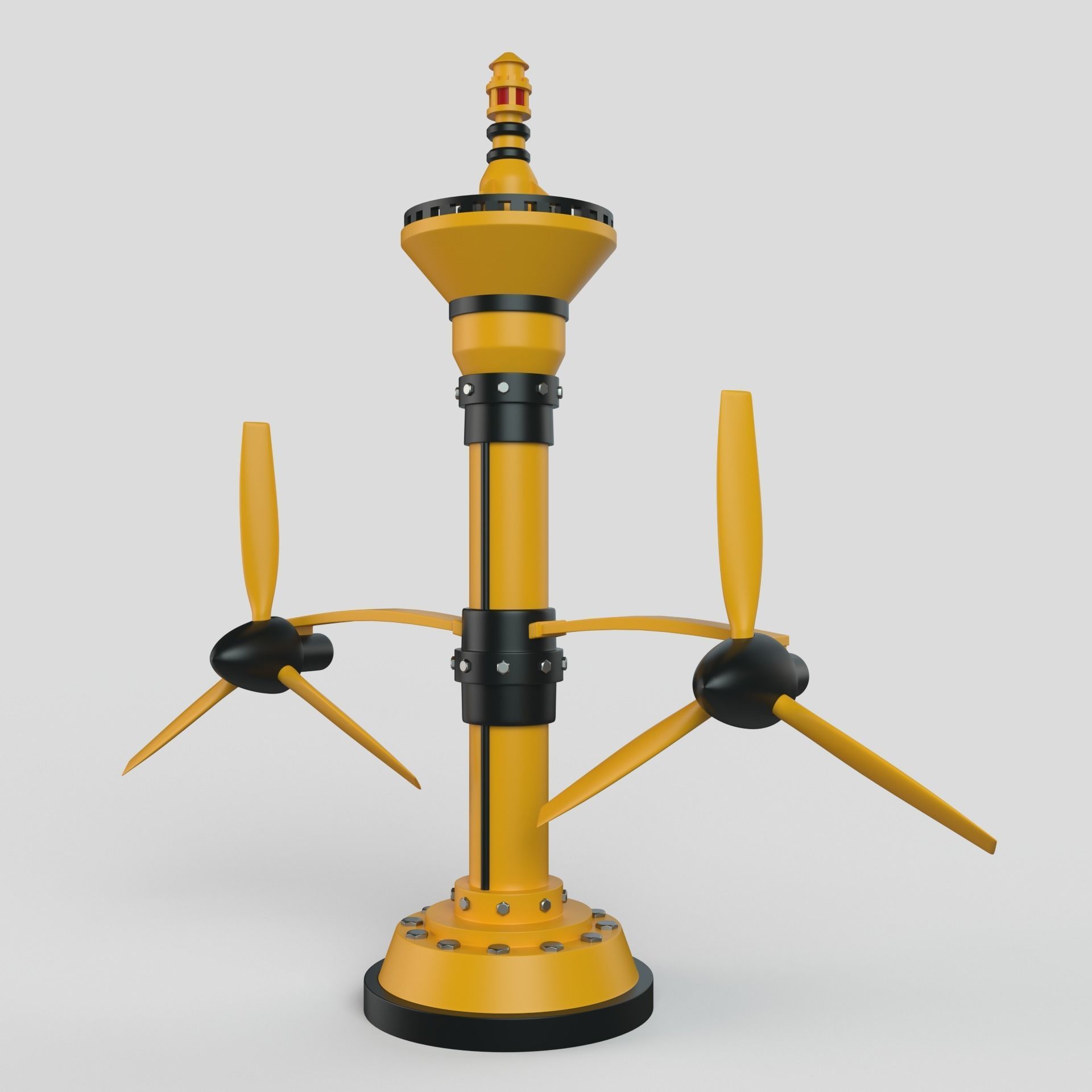 Hydroelectric power generator 3D model | CGTrader