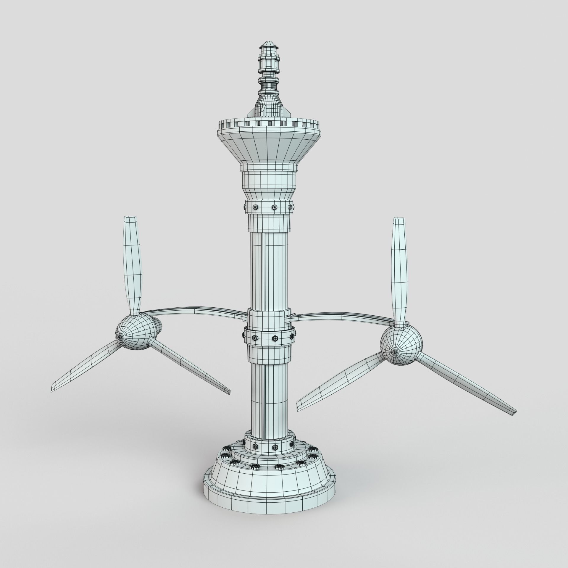 Hydroelectric power generator 3D model | CGTrader