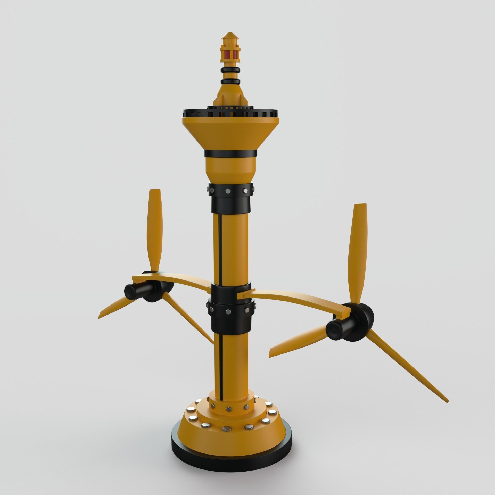 Hydroelectric power generator 3D model | CGTrader