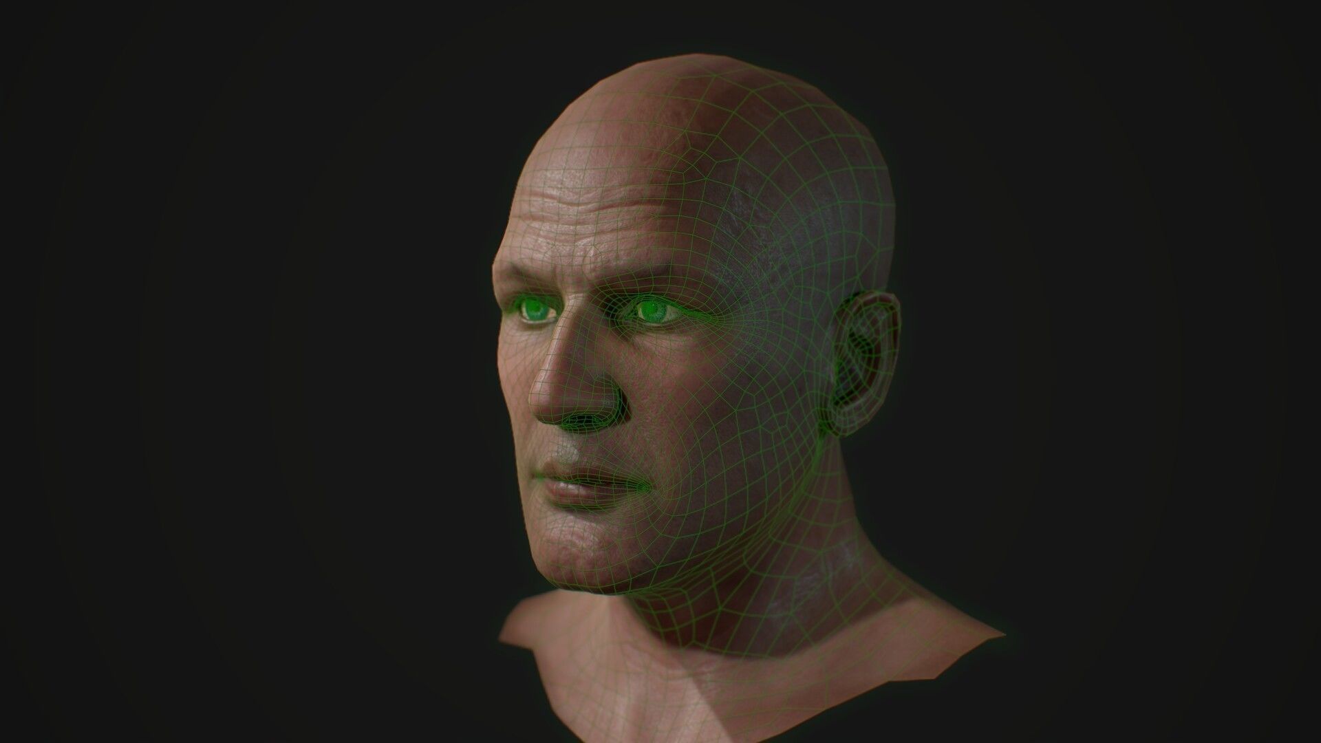 3D model Male head rigged VR / AR / low-poly rigged | CGTrader