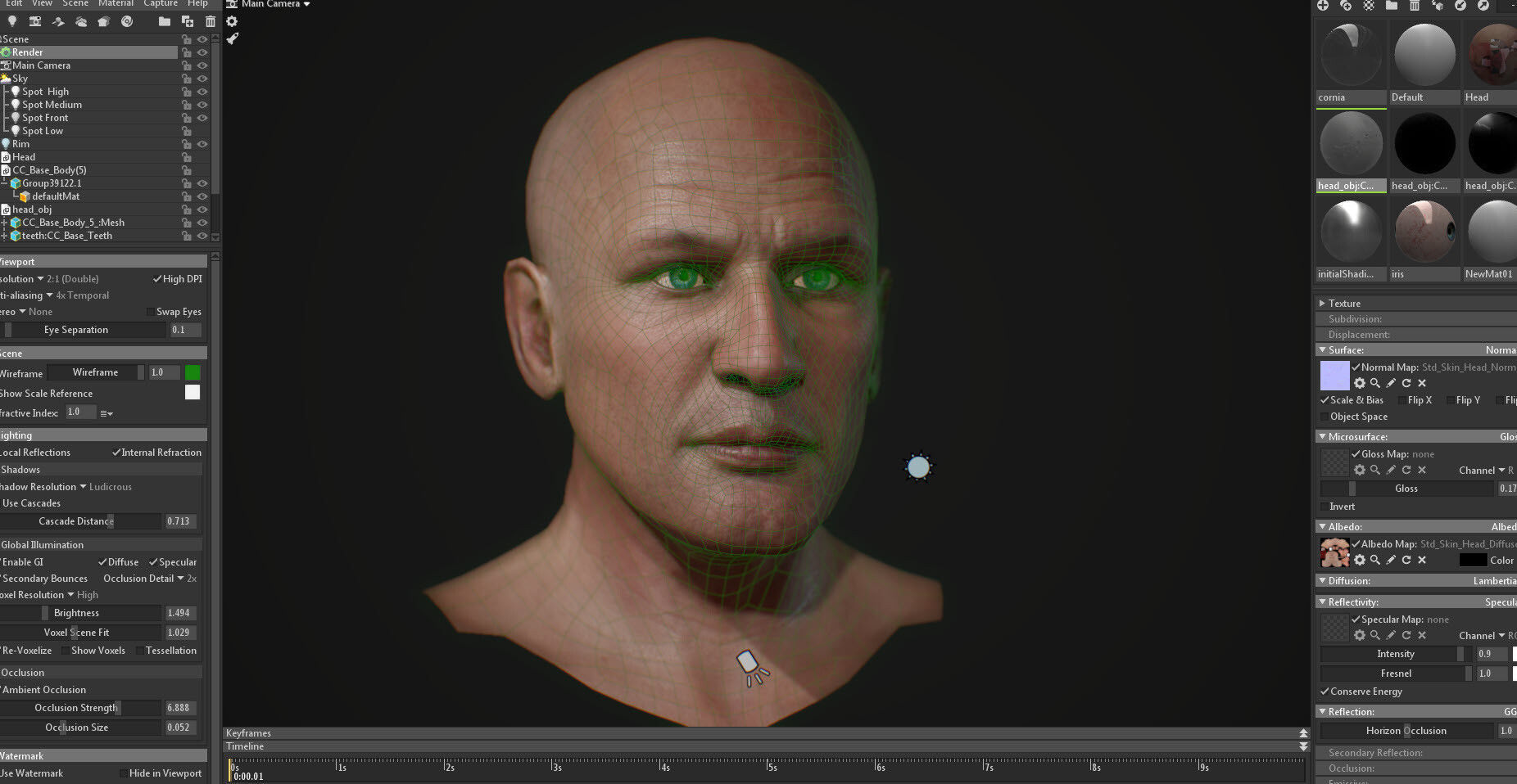 3D model Male head rigged VR / AR / low-poly rigged | CGTrader