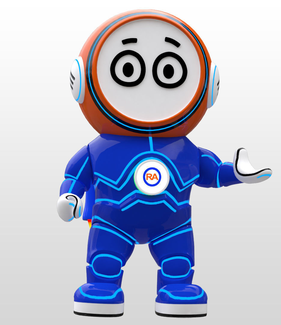 Robot Assistant 3D model animated rigged | CGTrader