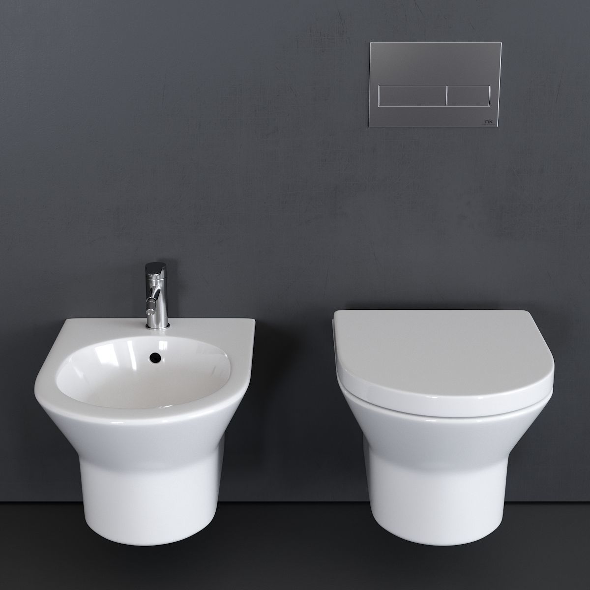 3D model Noken Tono Wall-Hung WC VR / AR / low-poly | CGTrader