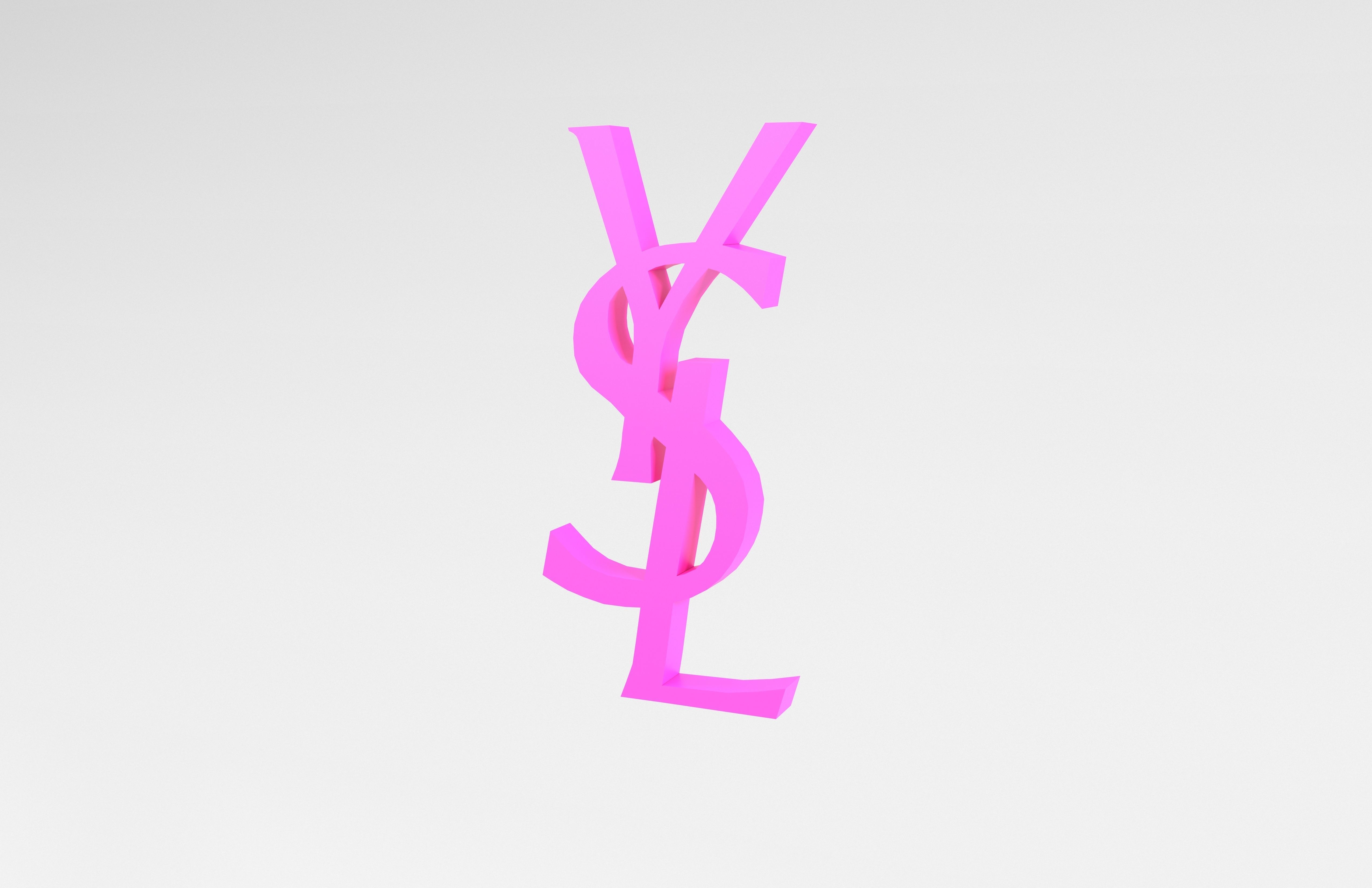 YSL Logo v1 003 free VR / AR / low-poly 3D model | CGTrader