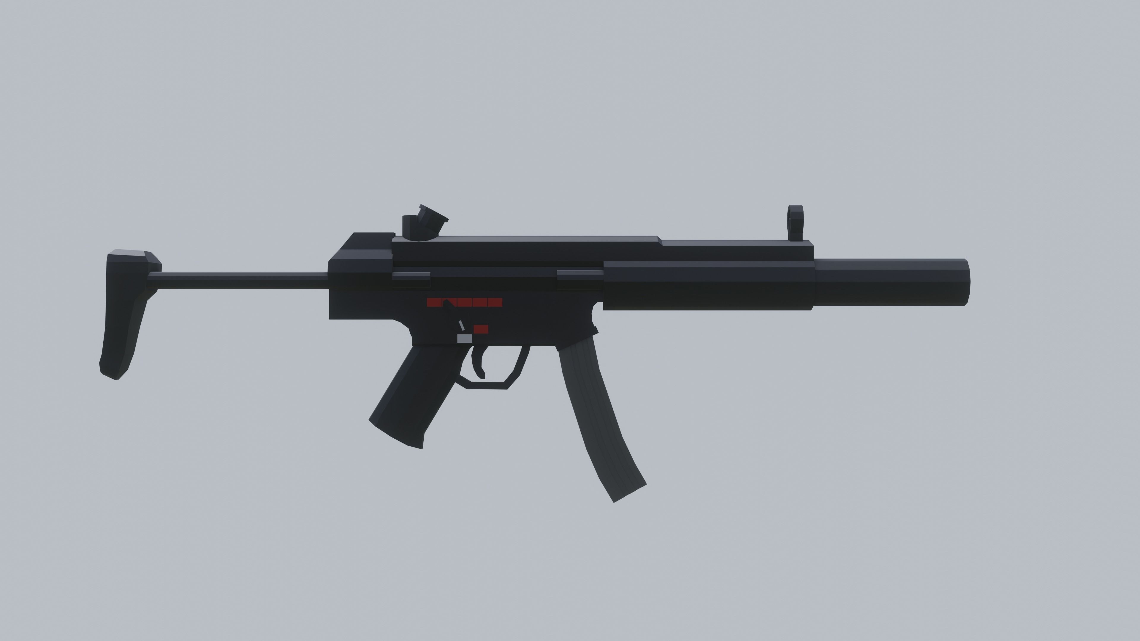 MP5 low poly free VR / AR / low-poly 3D model | CGTrader