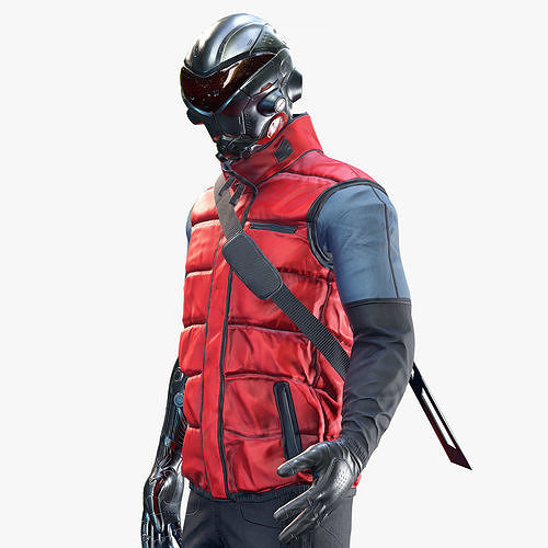 3D model Cyber Guy low poly VR / AR / low-poly | CGTrader