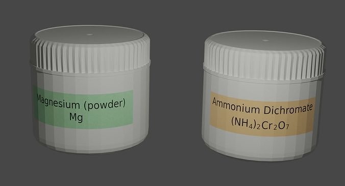 Chemical reagents in plastic jars 3D model | CGTrader