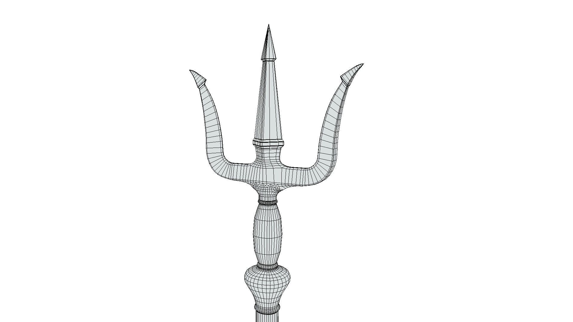 3D model Trident of Poseidon VR / AR / low-poly | CGTrader