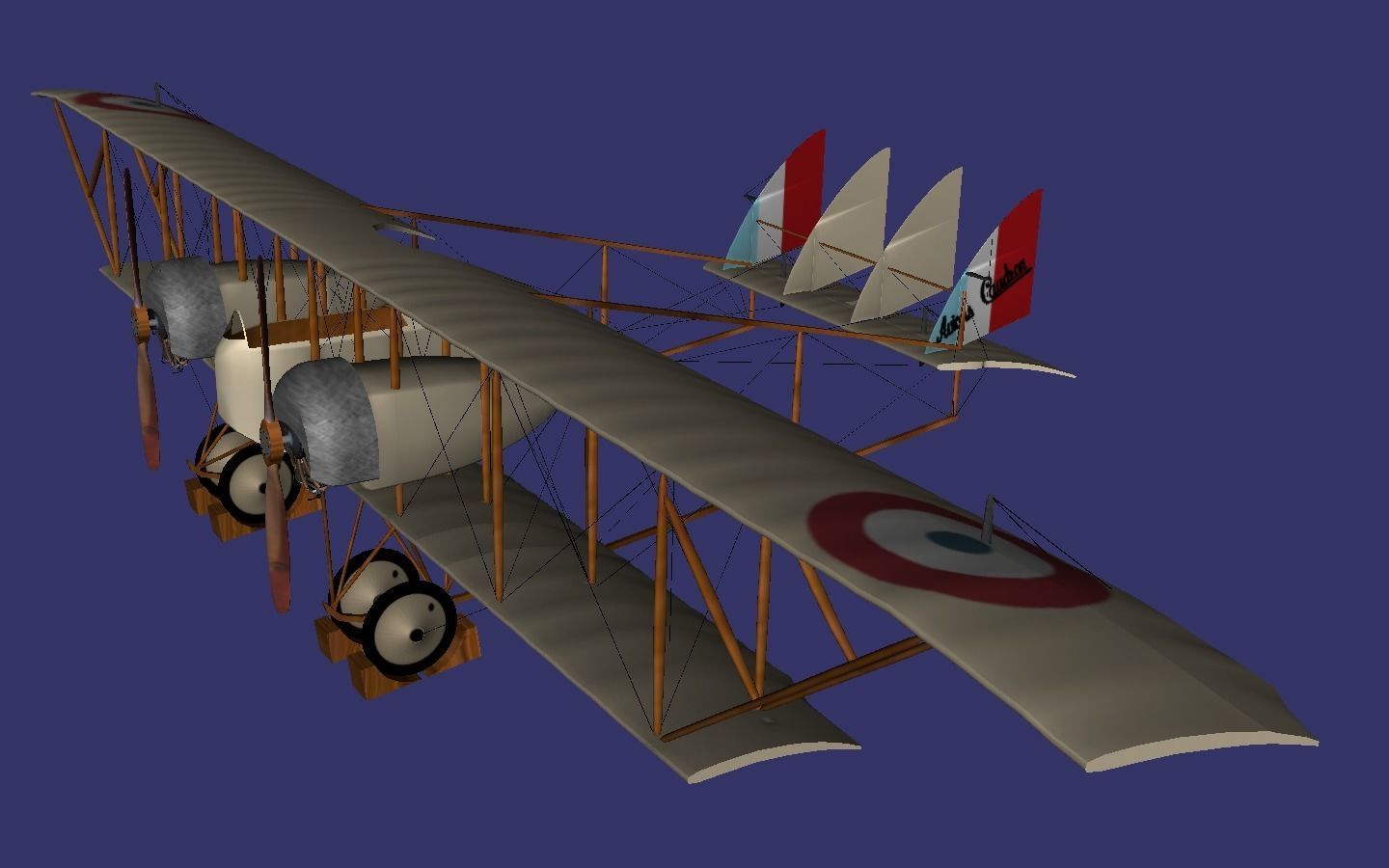 Caudron G 4 free VR / AR / low-poly 3D model | CGTrader