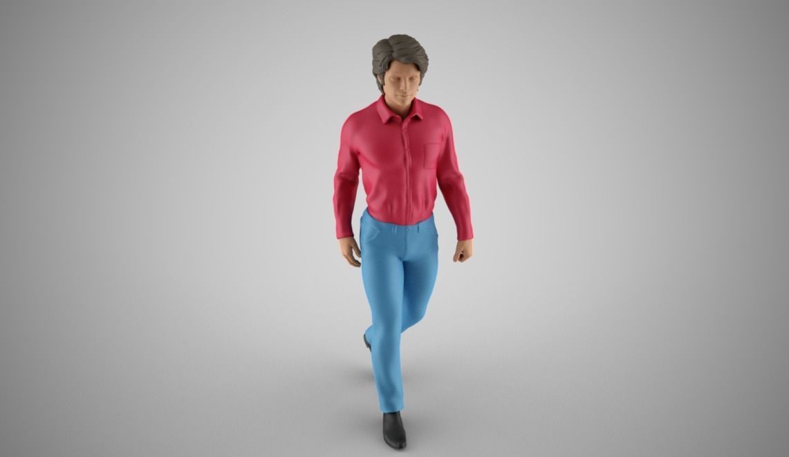 Walking Man 3D model 3D printable | CGTrader