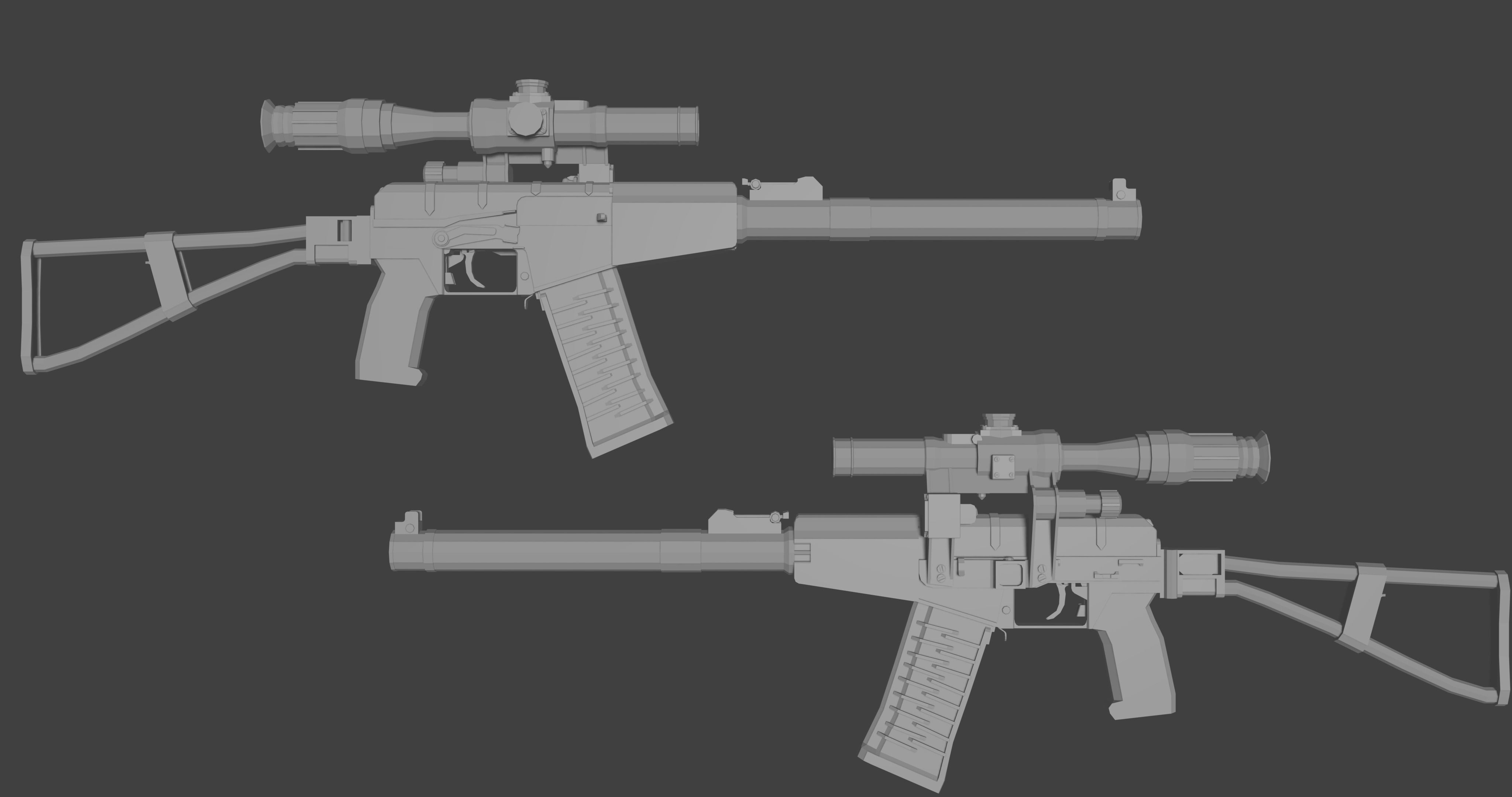3D model AS VAL - VSS - PSO 1 - Low Poly isometric VR / AR / low-poly ...