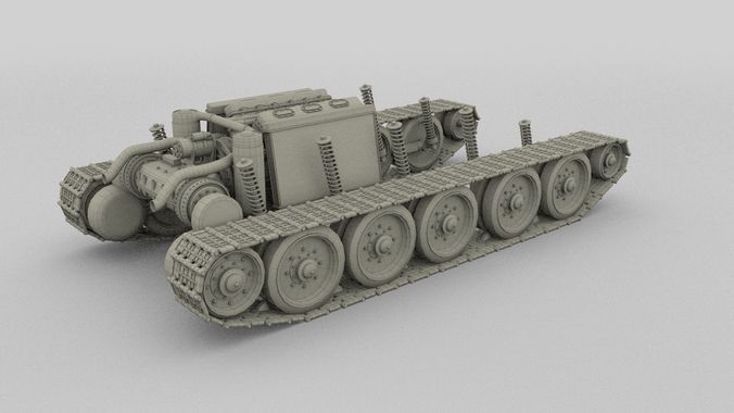 T34 Tank Drivetrain 3D Model OBJ FBX STL BLEND DAE - CGTrader.com