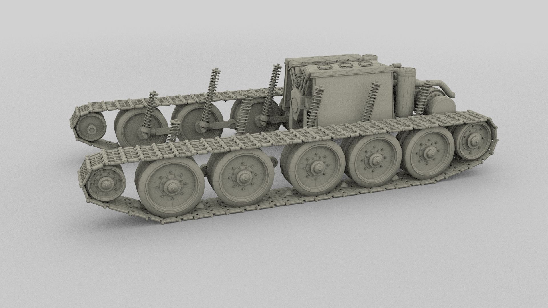 T34 Tank Drivetrain 3D Model OBJ FBX STL BLEND DAE - CGTrader.com