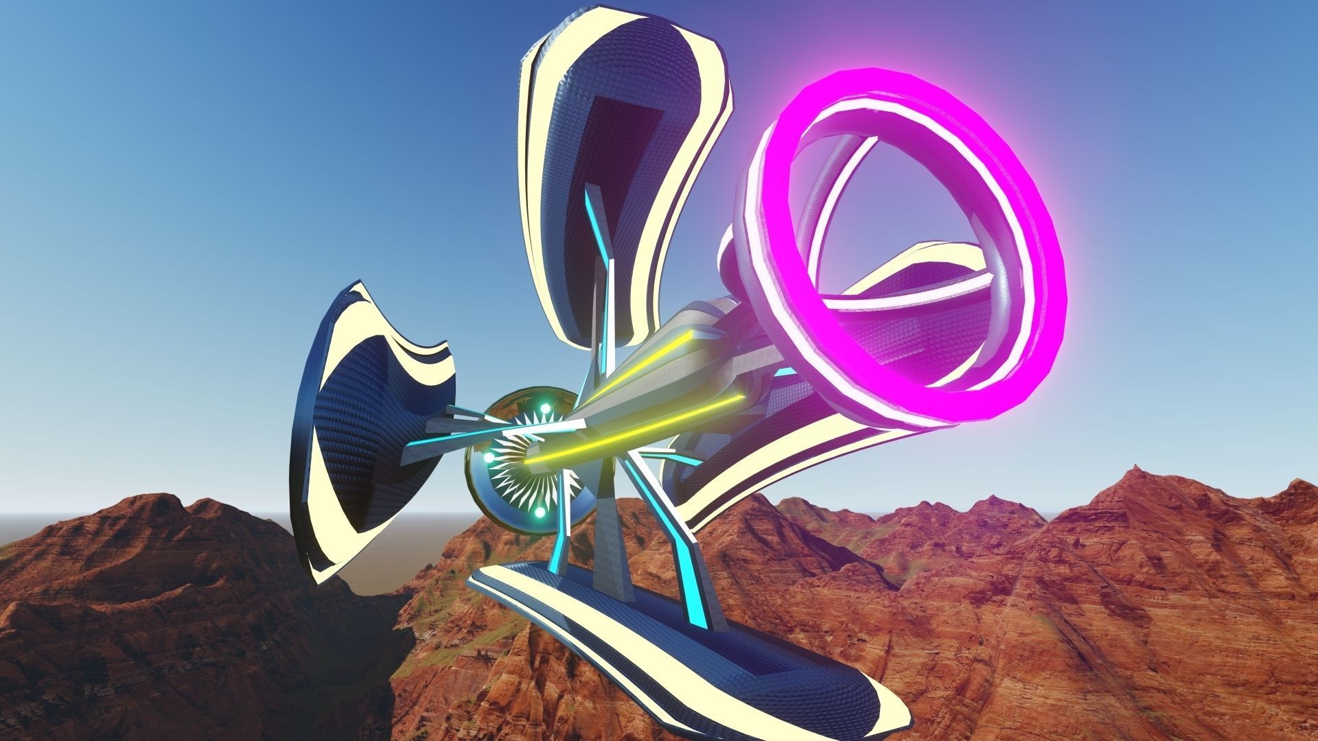 sci fi spaceship design 3ds Max Model and Lumion 3D model animated ...