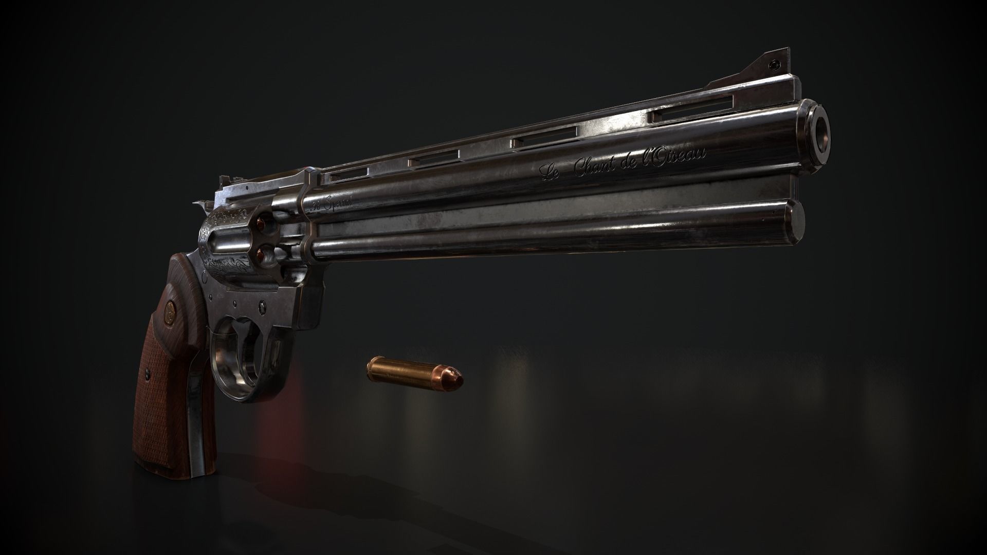 3D model Revolver VR / AR / low-poly | CGTrader